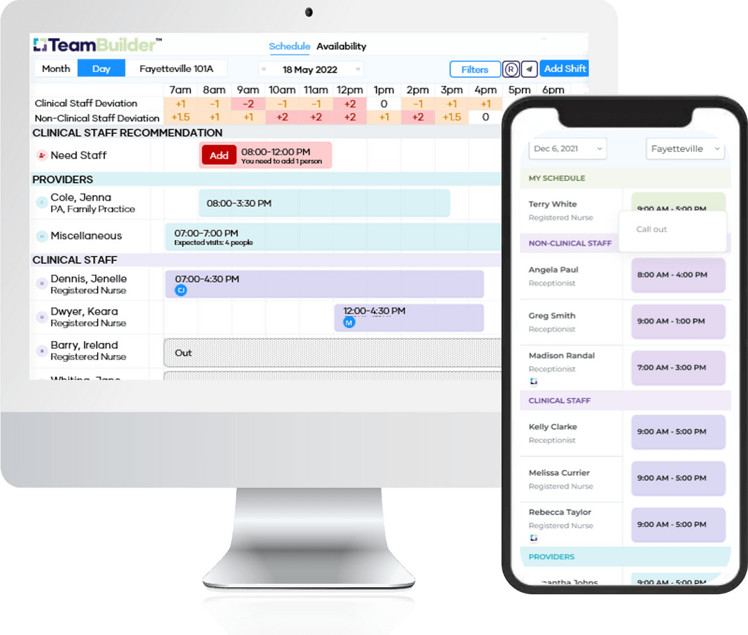 TeamBuilder - Healthcare Staff Scheduling Software