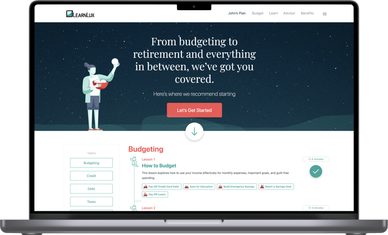 Financial wellbeing for your workforce - LearnLux