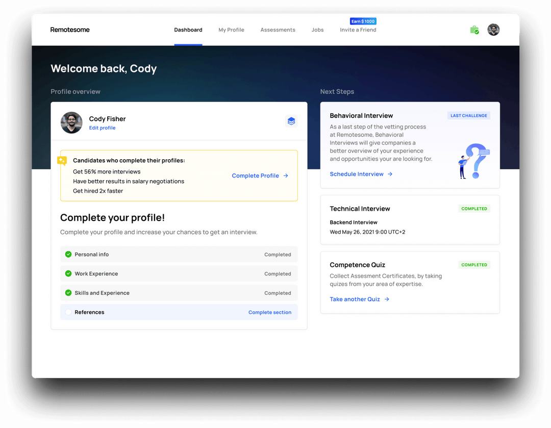 Remotesome - Top Full Time Remote Jobs for Top Tech Talent