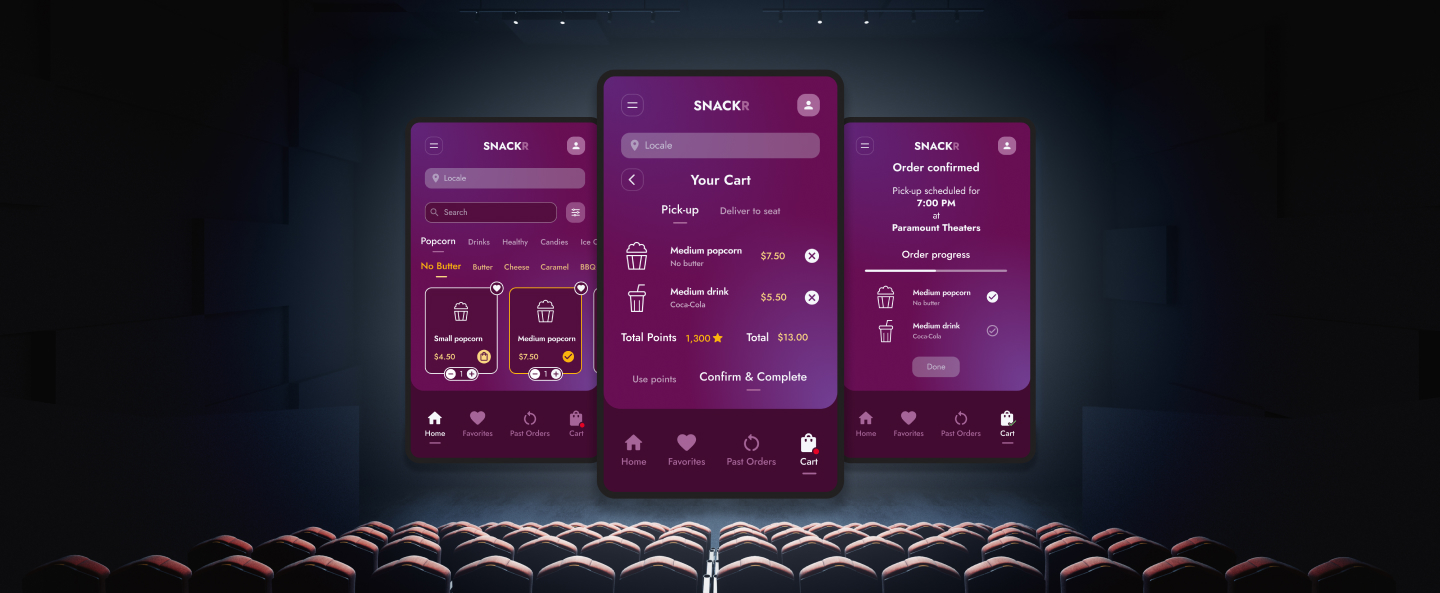 Snackr - A movie snack ordering app