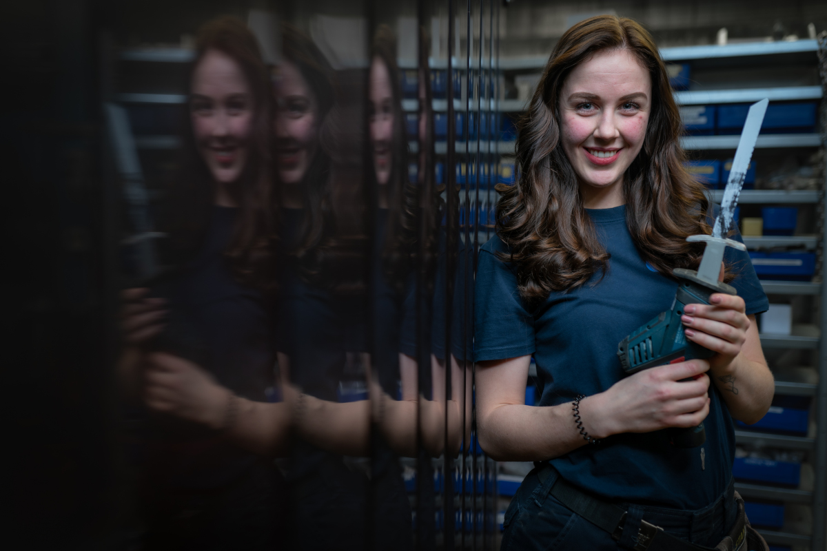 Negen jaar leren in de techniek, doorzetter Danique doet het | Tech Tok