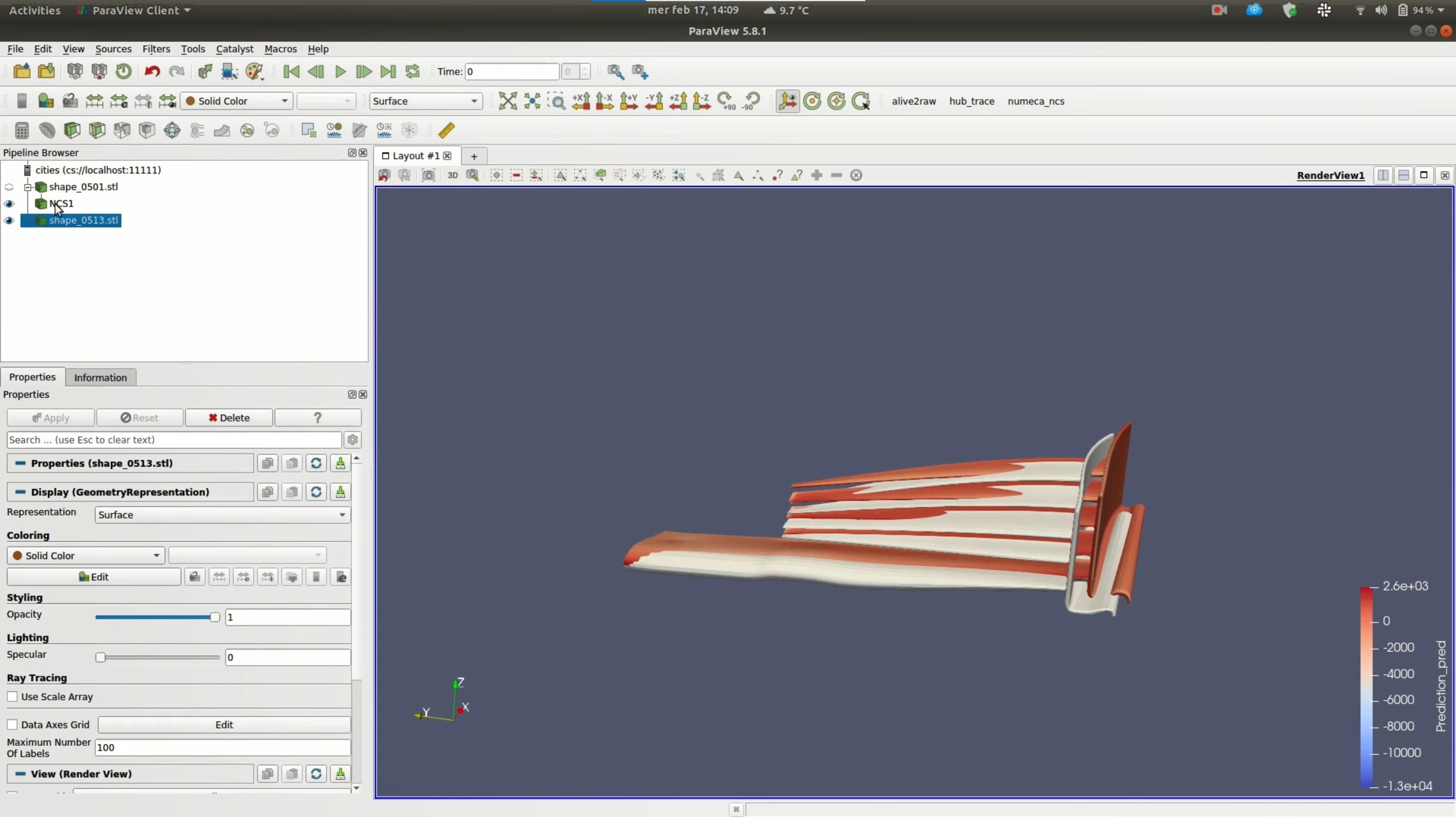 Integrating Geometric Deep-Learning models into Paraview