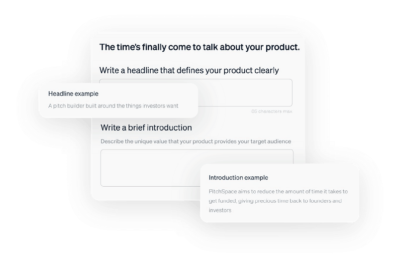 Build the best pitch deck with automated pitch builder