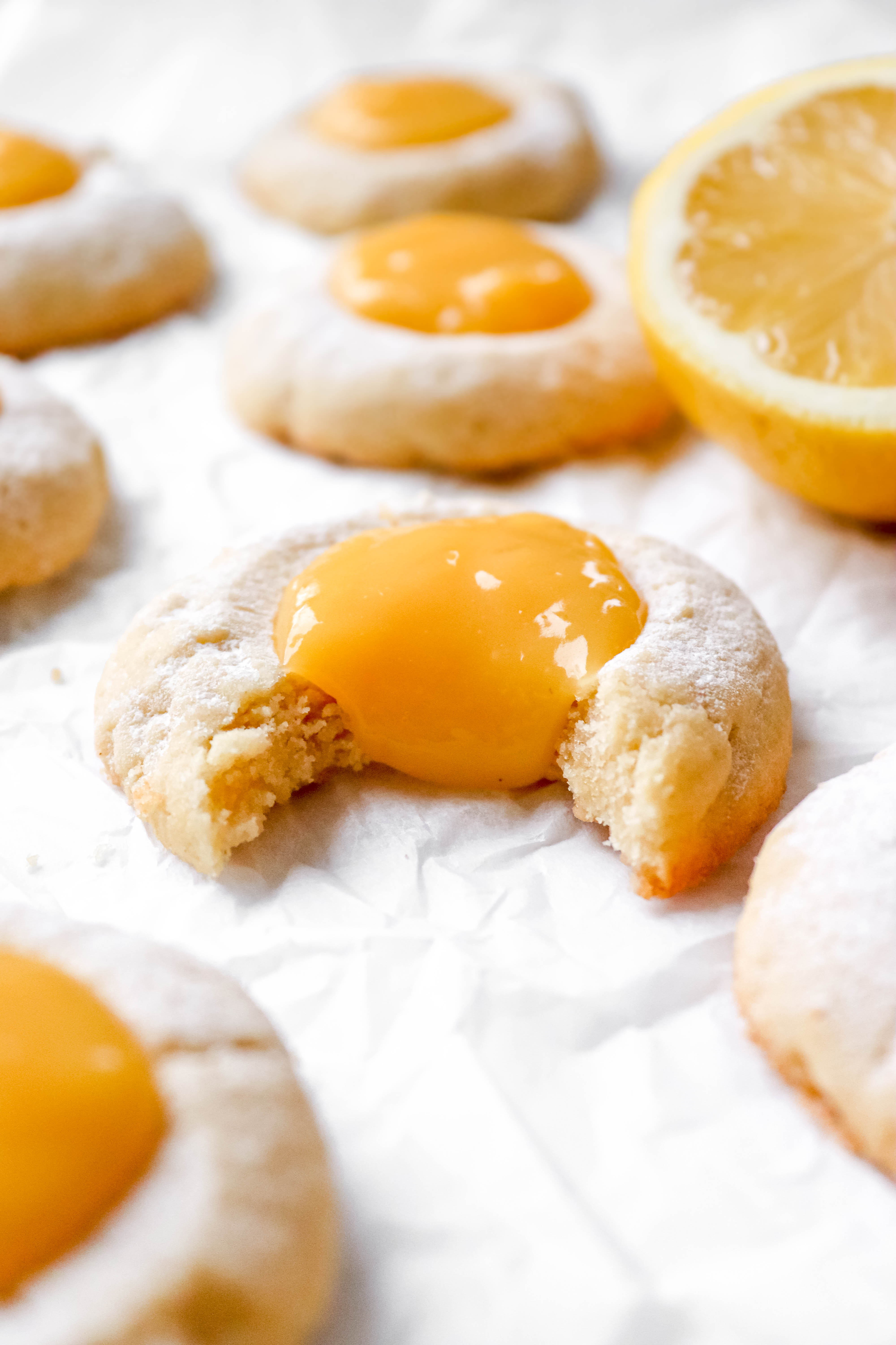 Lemon Meringue Thumbprint Cookies