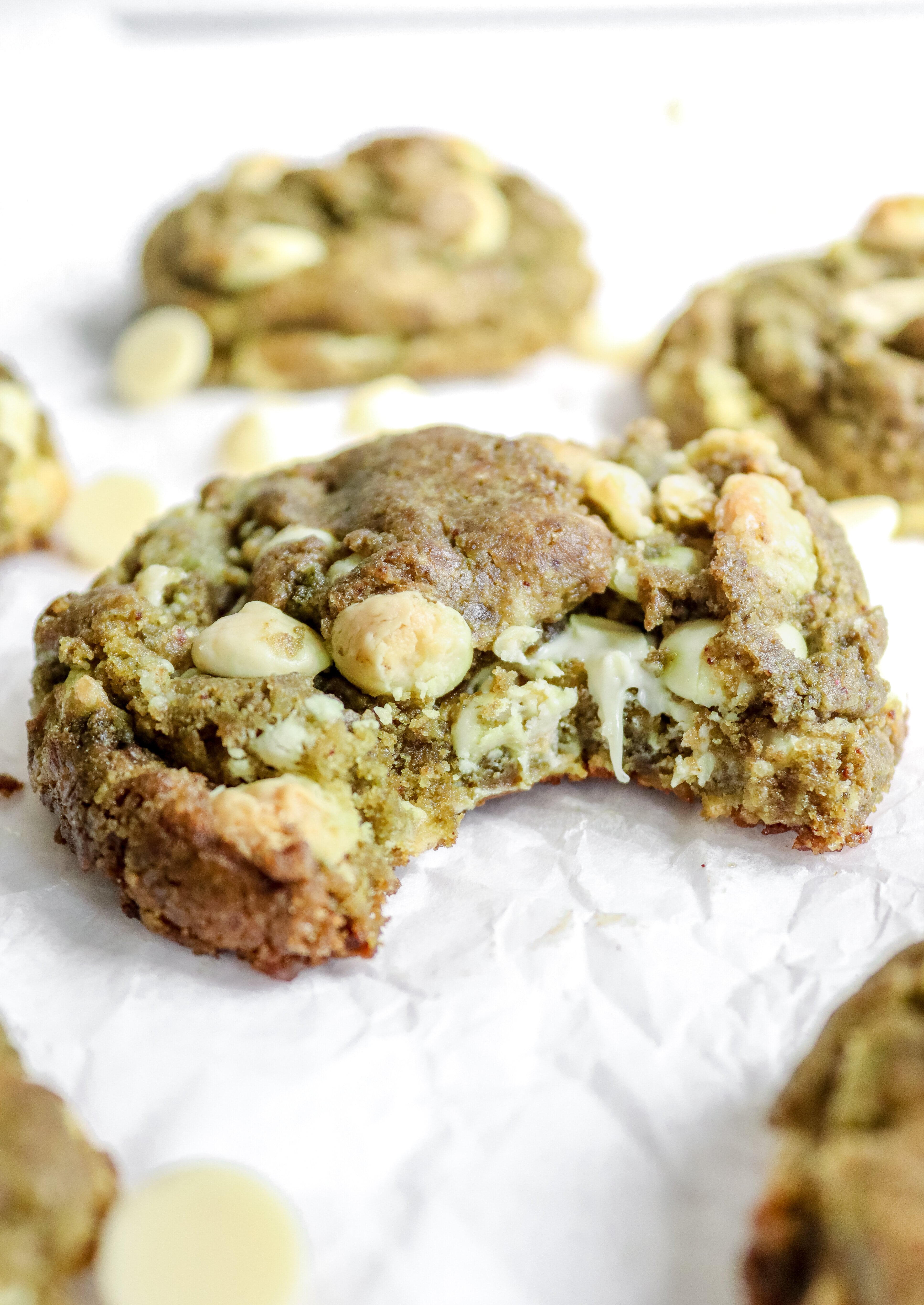 Matcha White Chocolate Chip Cookies