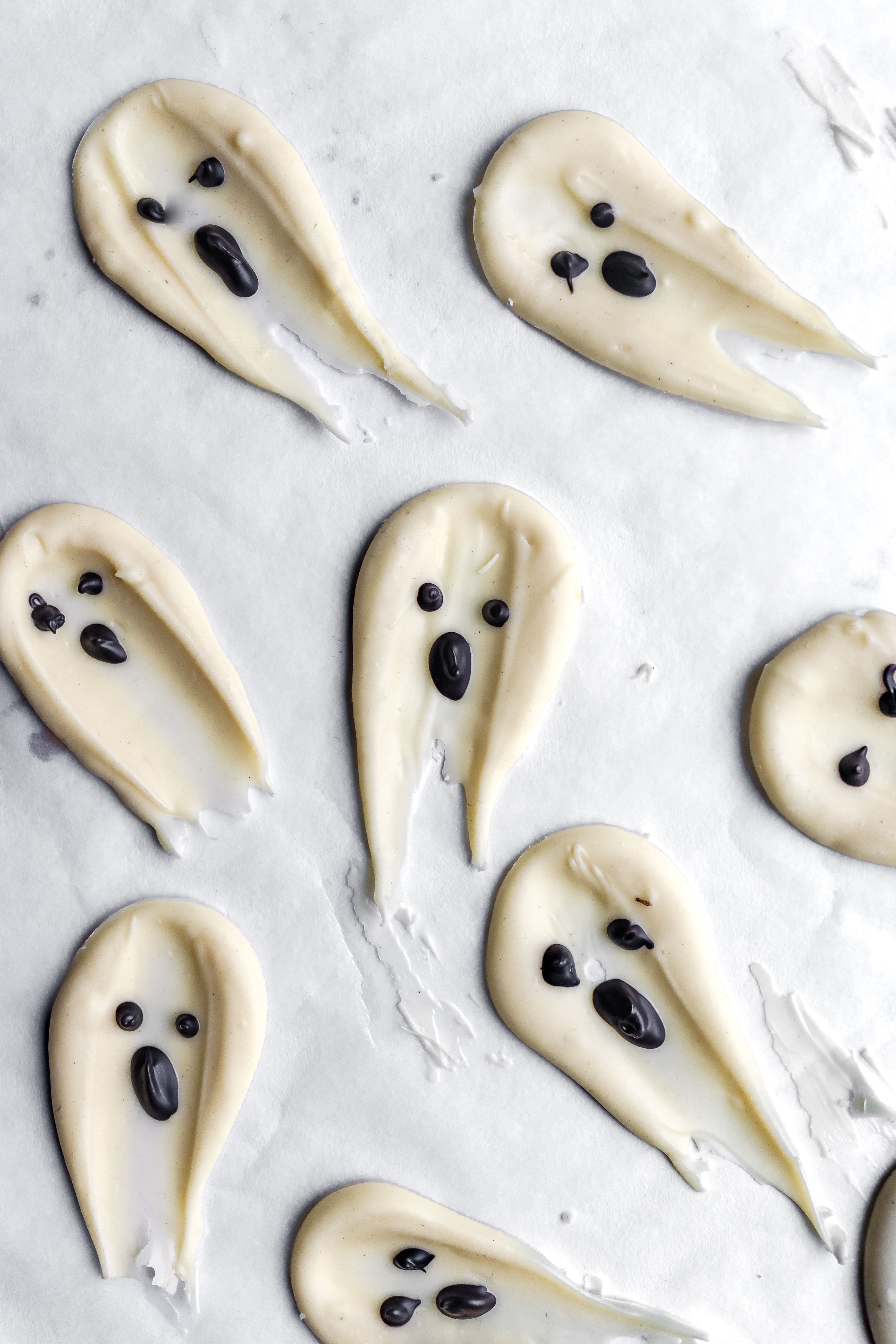White Chocolate Ghosts