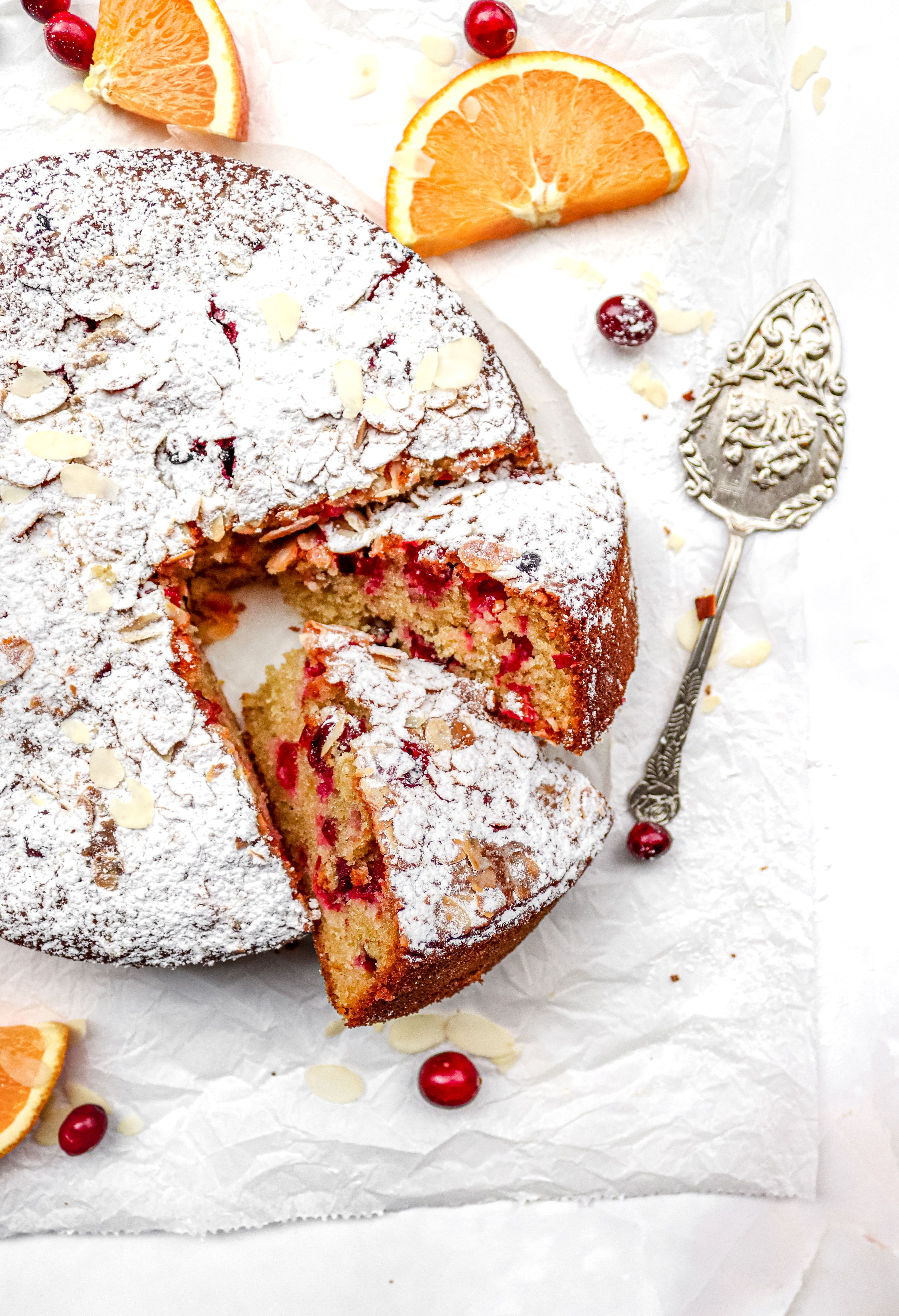 Cranberry Orange Olive Oil Cake