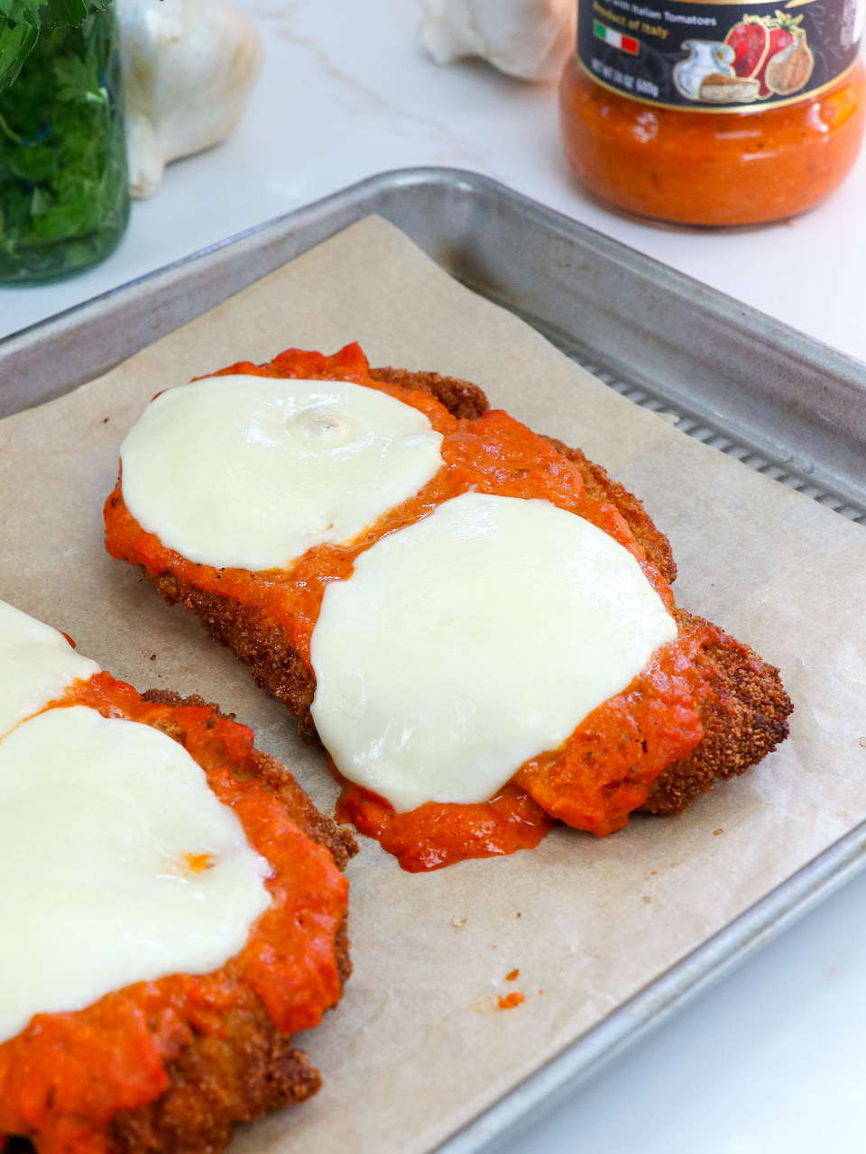 Vodka Sauce Chicken Parmesan Sandwich - BRIGHT MOMENT CO.