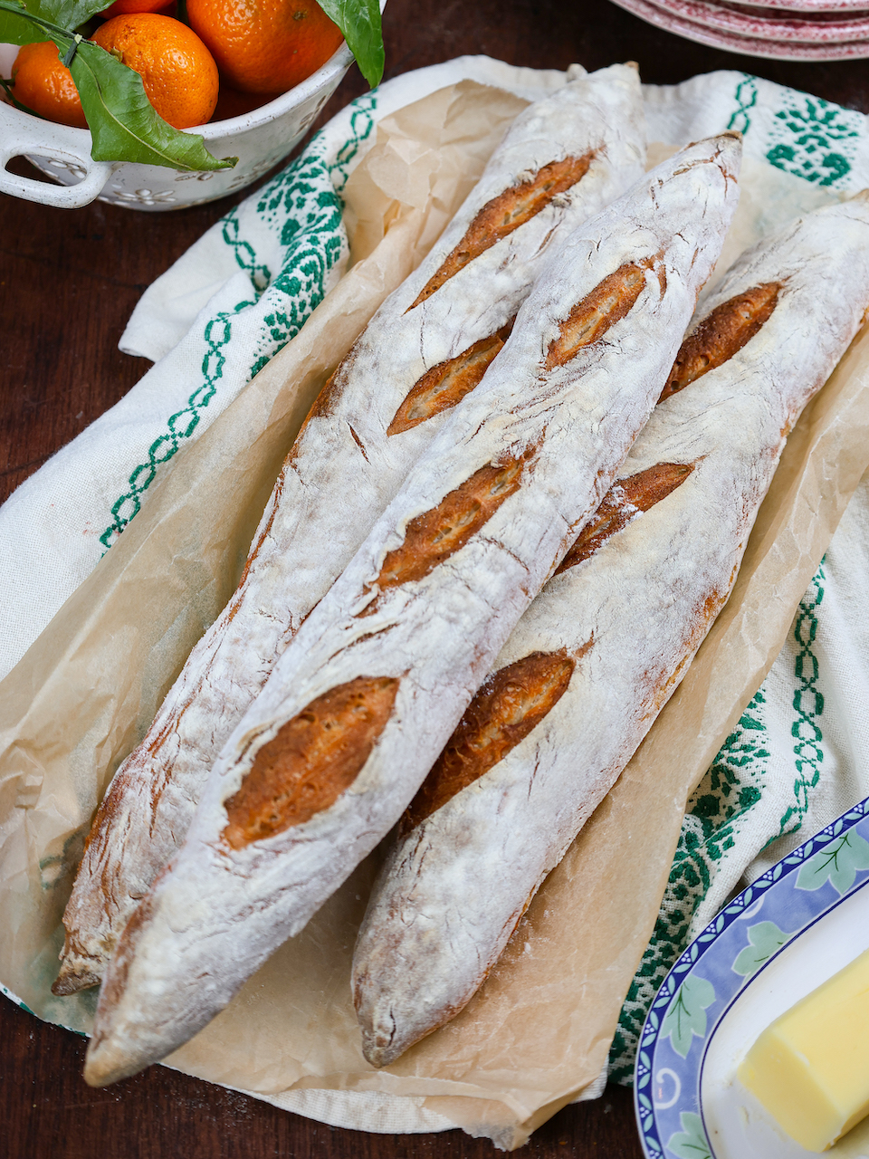 Rustic French Baguettes Recipe - BRIGHT MOMENT CO.