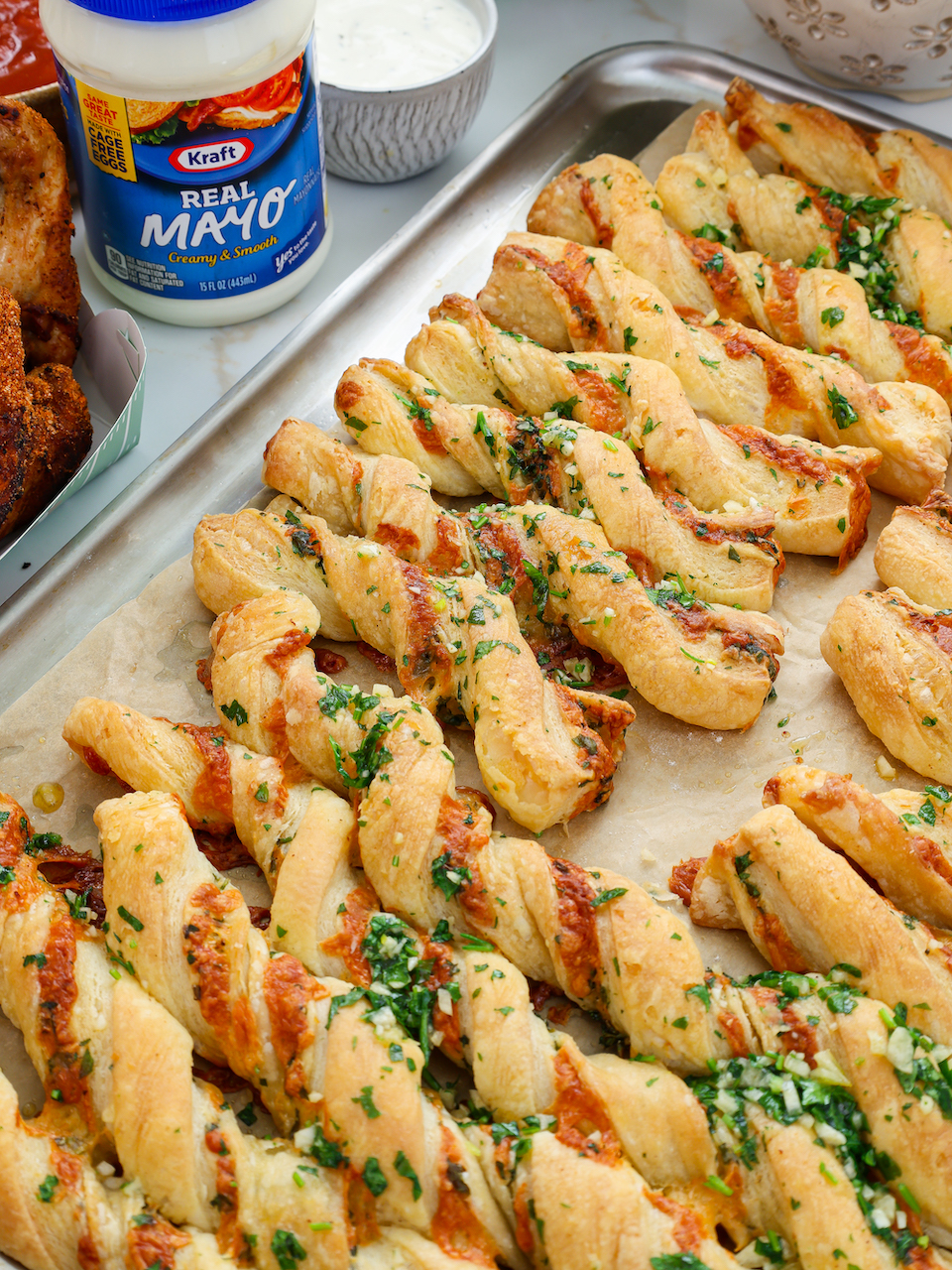 (7-Ingredient) Cheesy Garlic Twists - BRIGHT MOMENT CO.