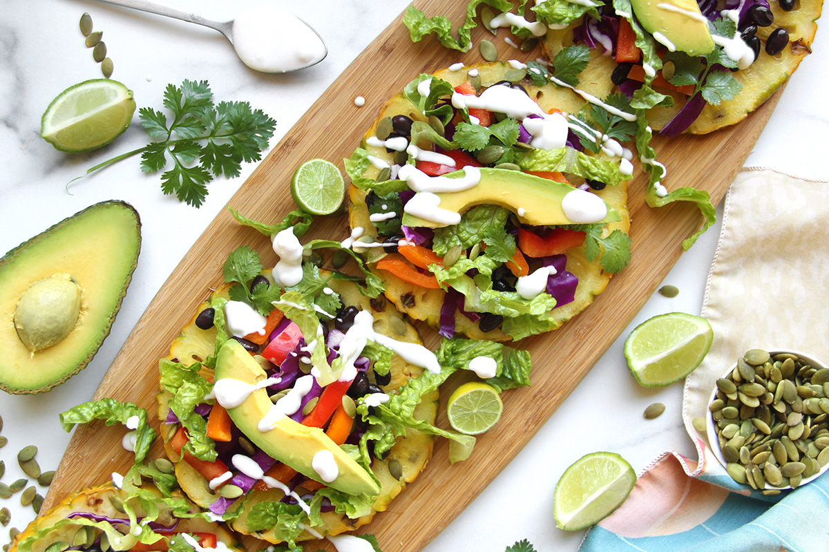 Tropical Pineapple Tostadas