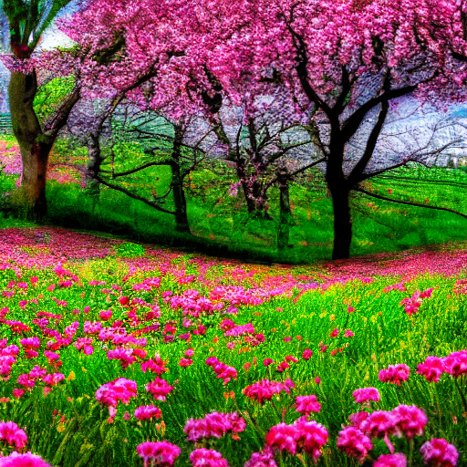 frühling wallpaper 4k - KI-generierte Bilder