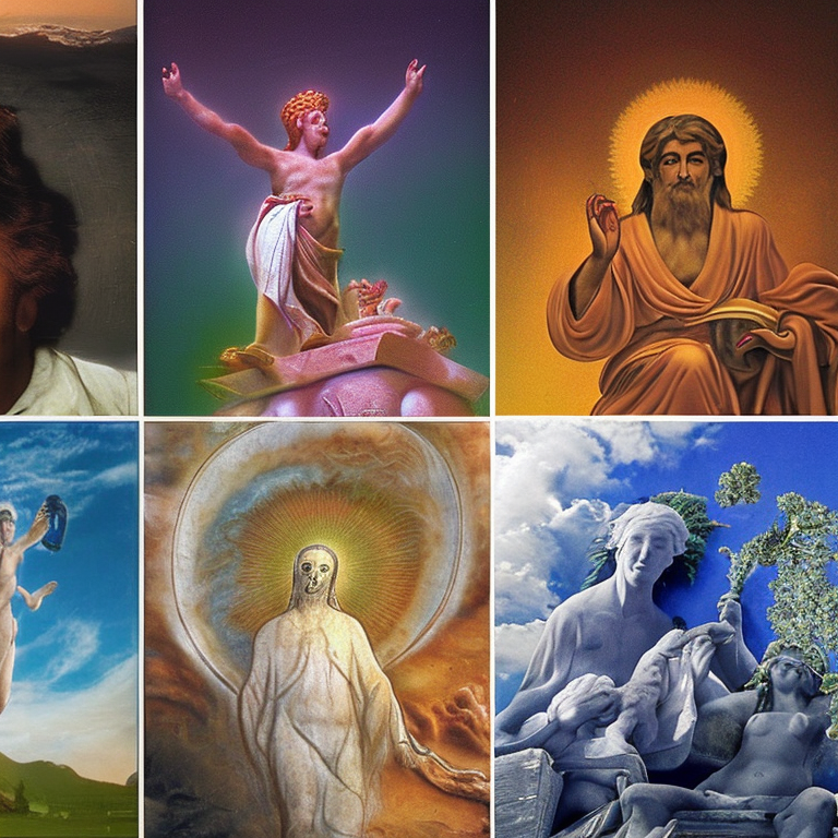 bilder von gott - KI-generierte Bilder