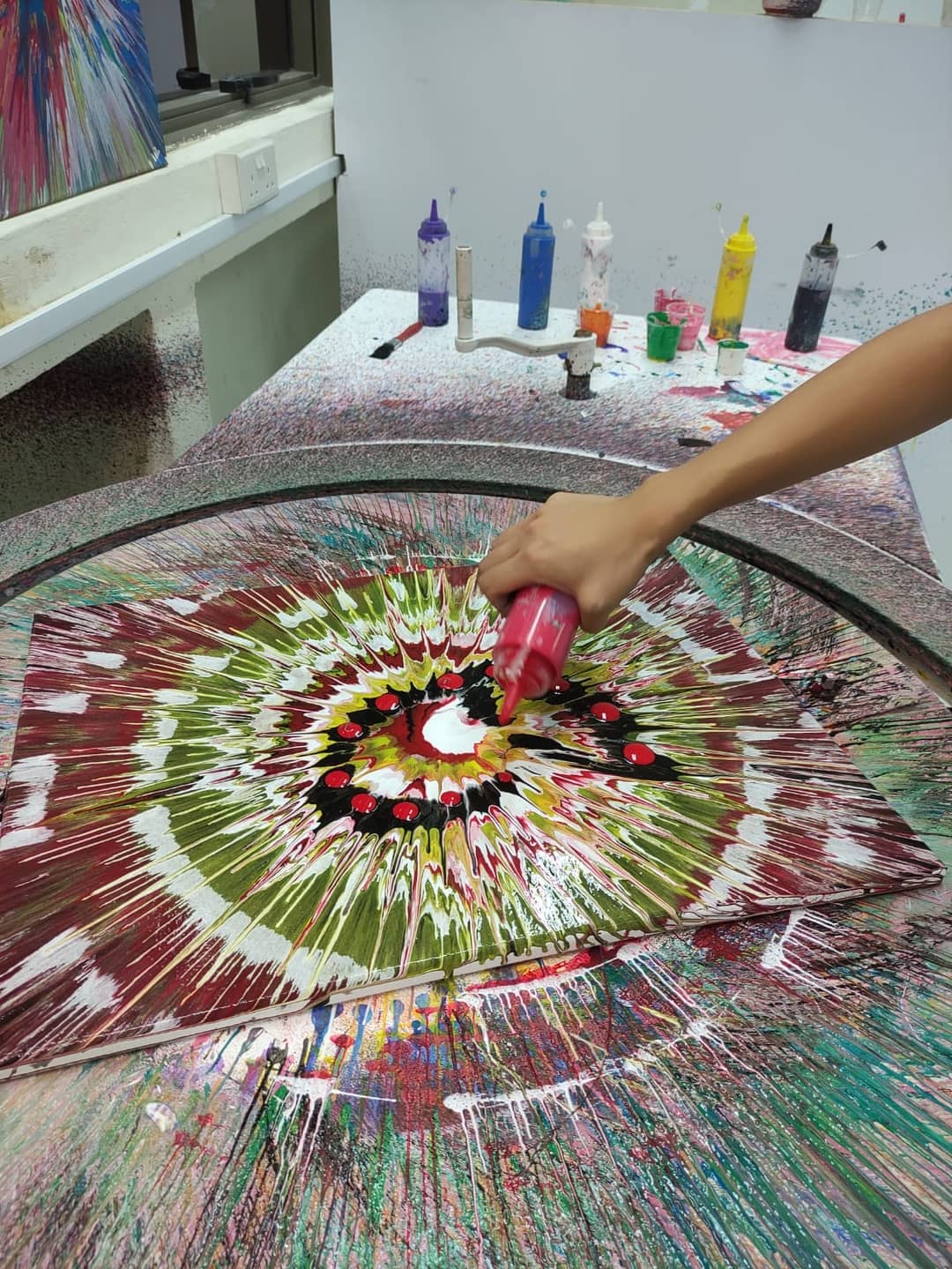 Spin Art Jamming, New in Singapore: Spin Paint House