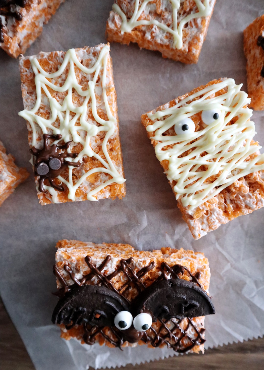 Spooky Spiced Halloween Rice Crispy Treats
