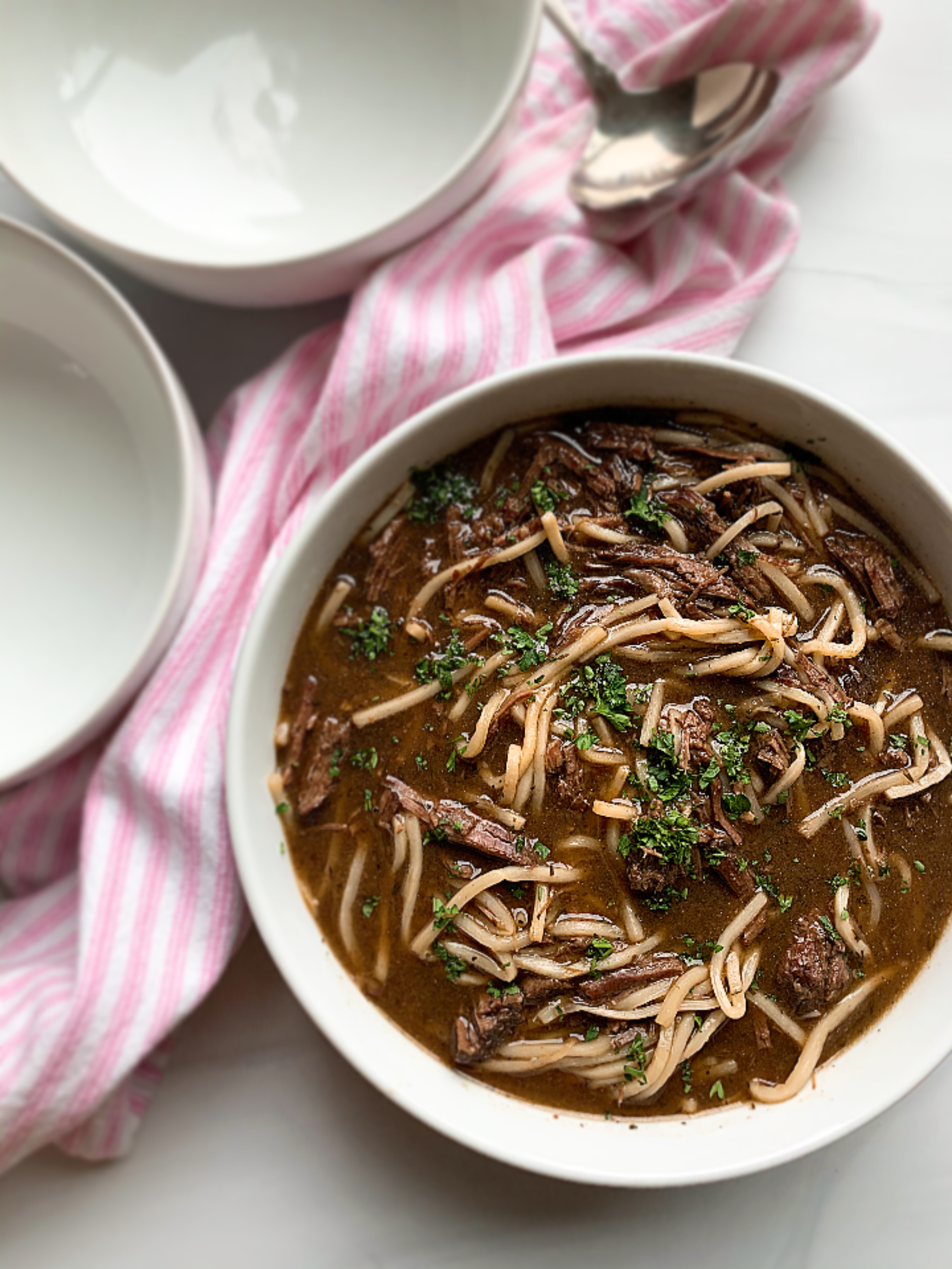 Instant Pot Braised Beef & Noodles