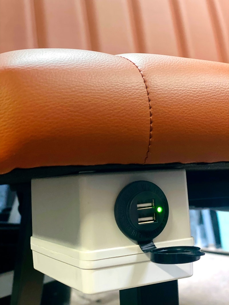 Heated outdoor seating