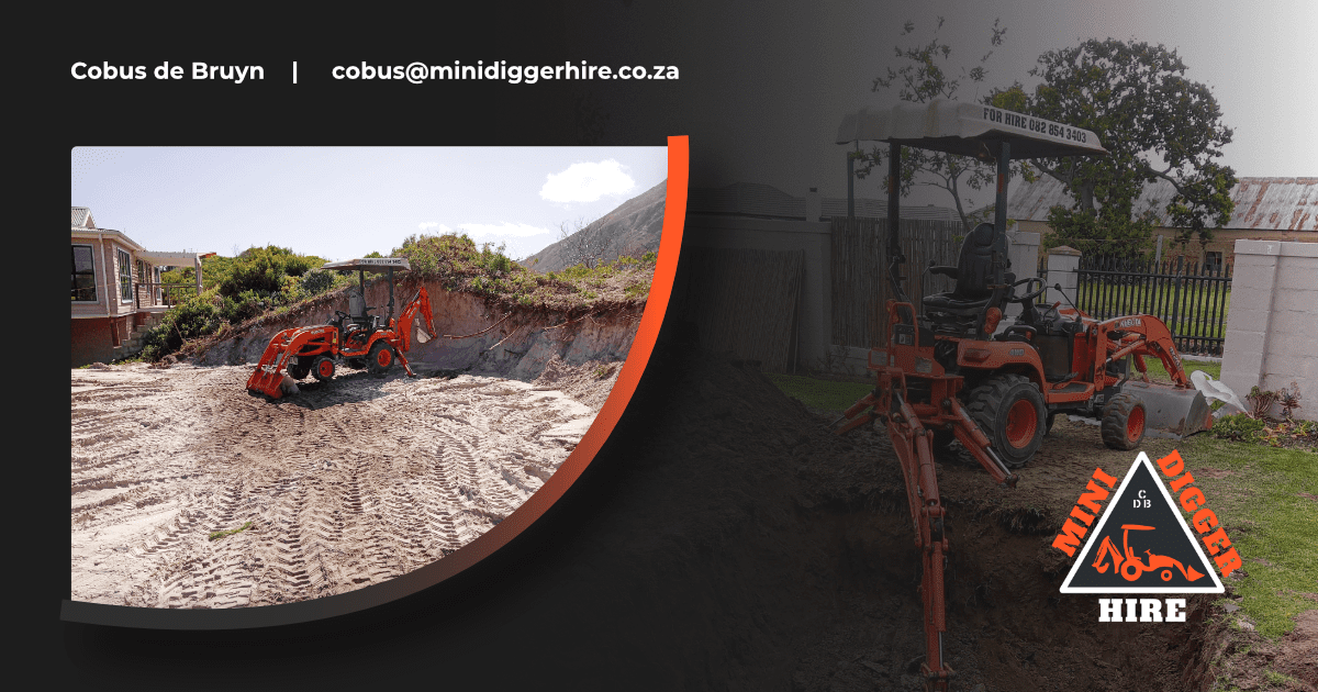 Minidigger Hire | Mini Digger Loader (Mini TLB) hire in the Western ...