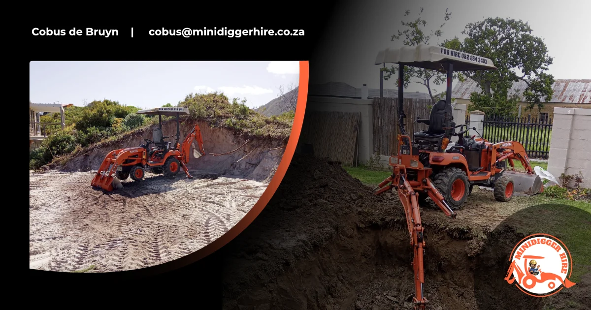 Minidigger Hire | Mini Digger Loader (Mini TLB) hire in the Western ...