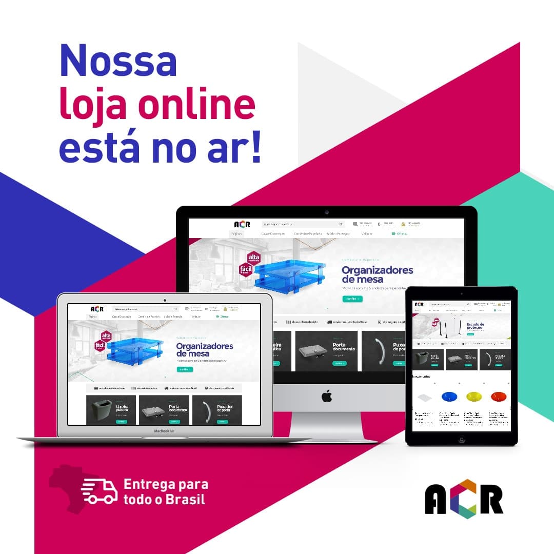 Uma loja online completa pra facilitar a sua vida! | Acrilys