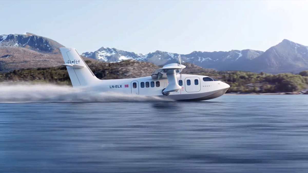 Viser fram NOEMI, helelektrisk amfibiefly for 9 passasjerer