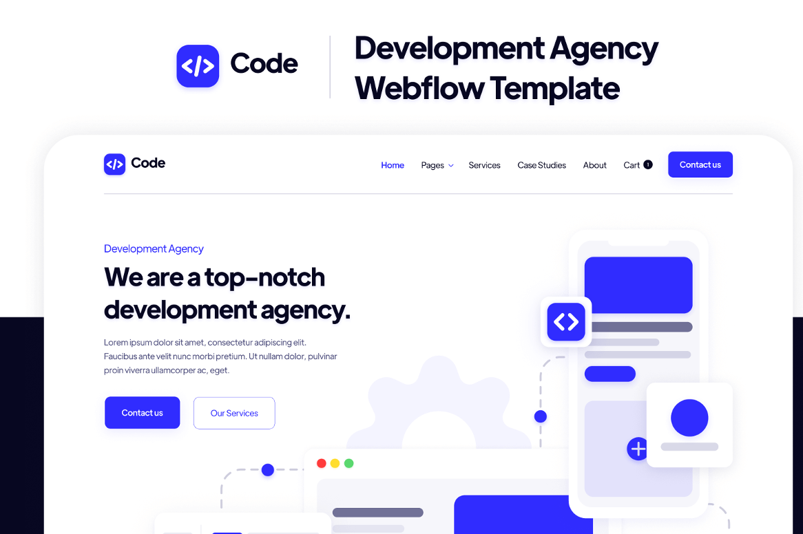 Code Development Agency Webflow Template BRIX Templates Webflow