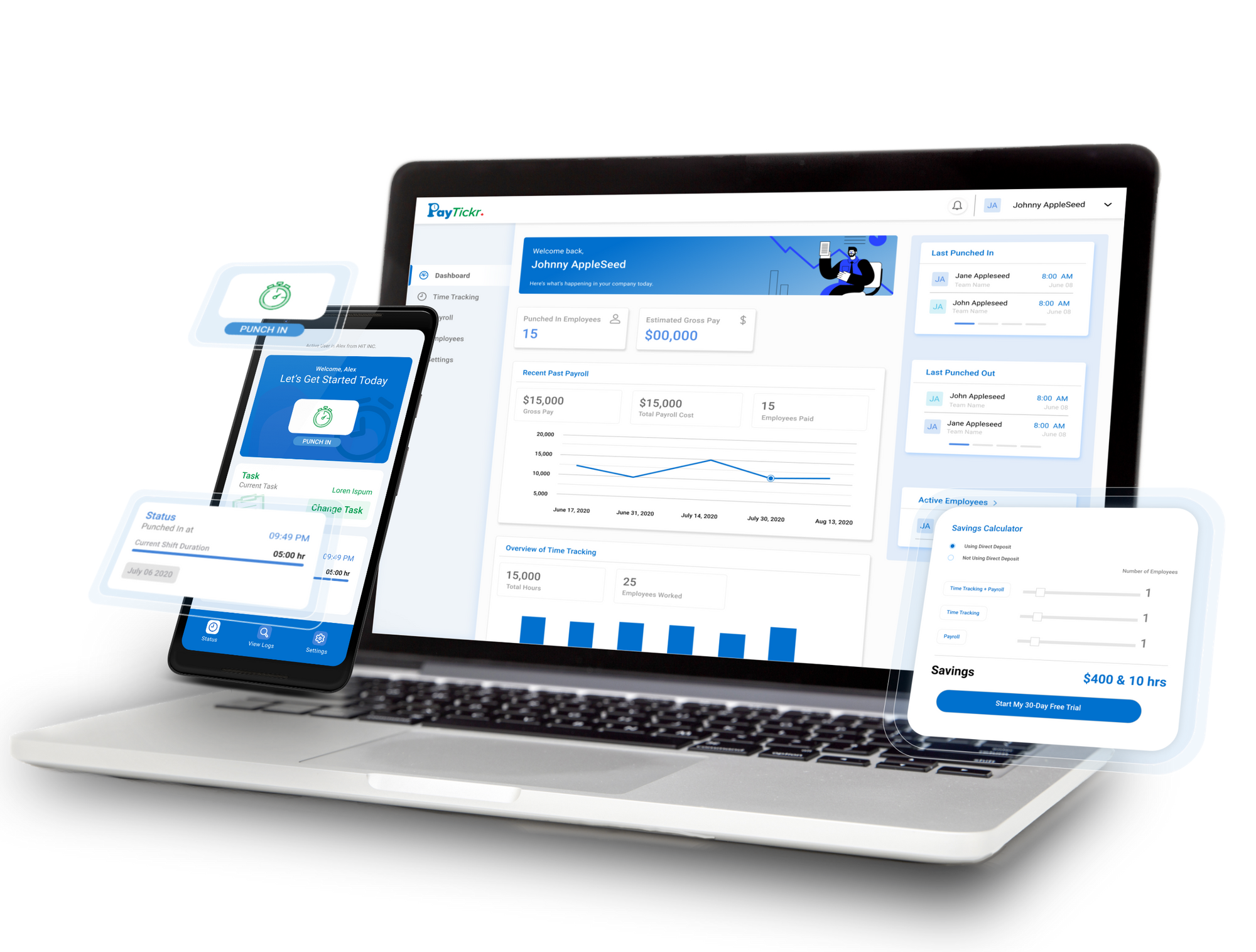 Efficiently Handle Payroll with Time Tracking and Payroll Software ...