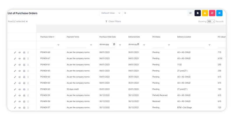 Cloud Based Purchase Order System | Purchase Order Management Software