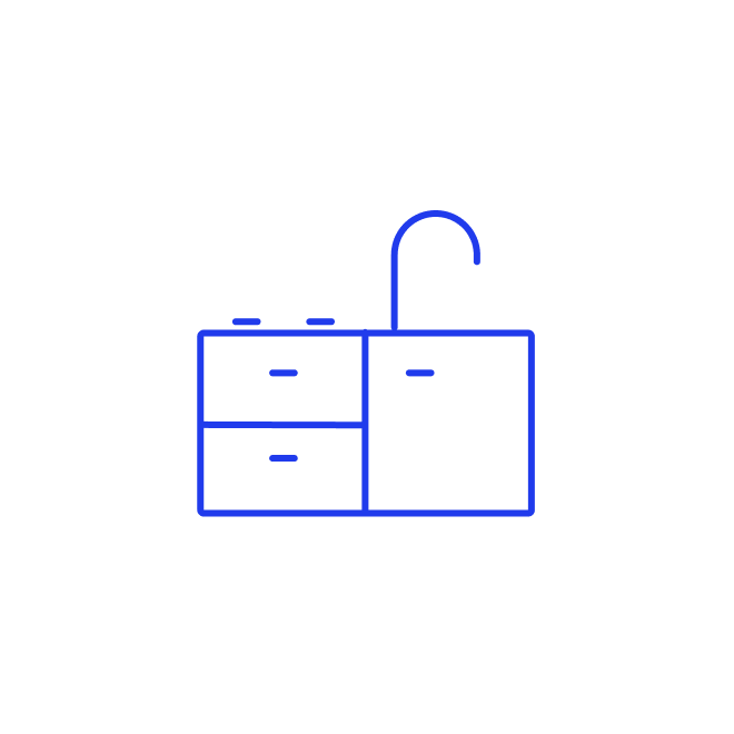 Napa 600 | 600 sf | 1 Bedroom, 1 Bathroom, Kitchen