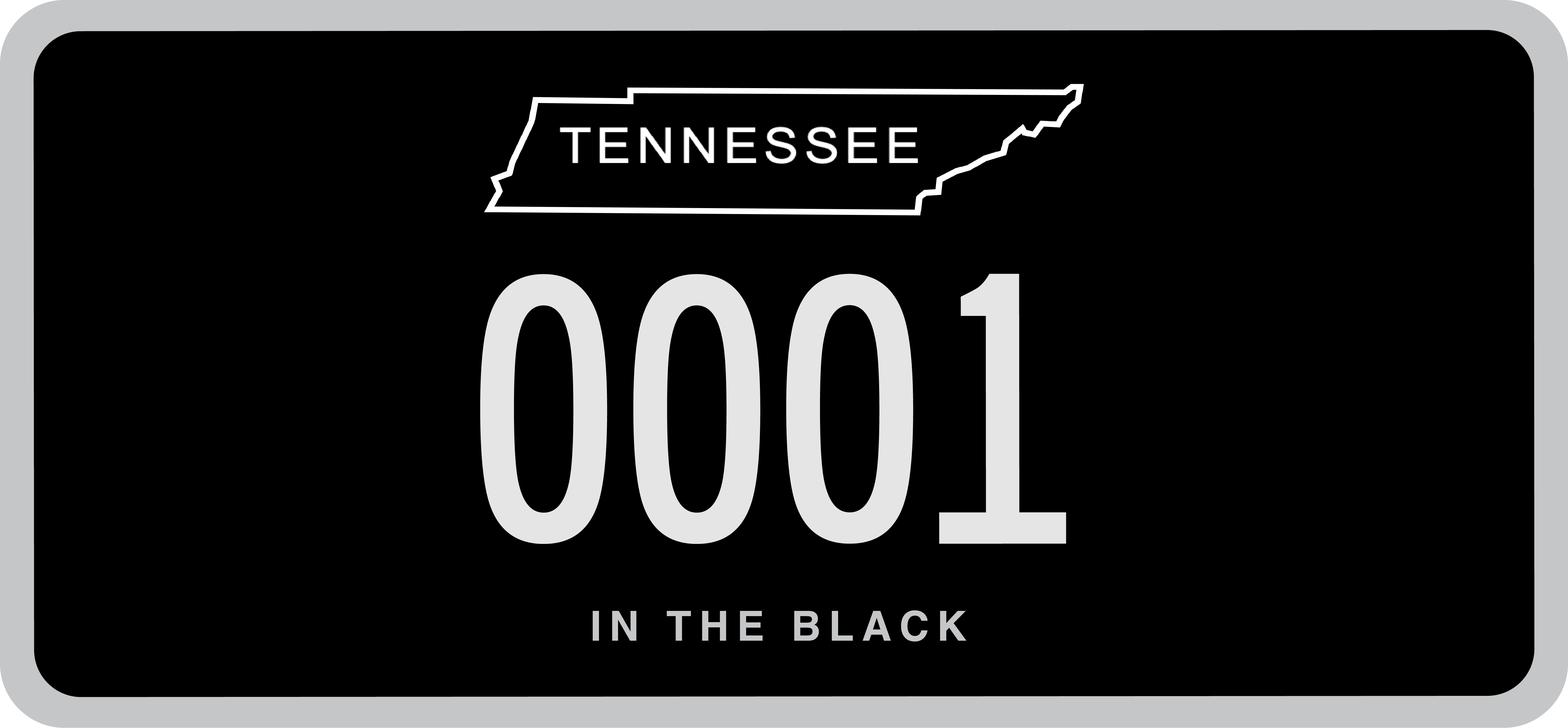 Elegant Tennessee In The Black License Plate Gallery