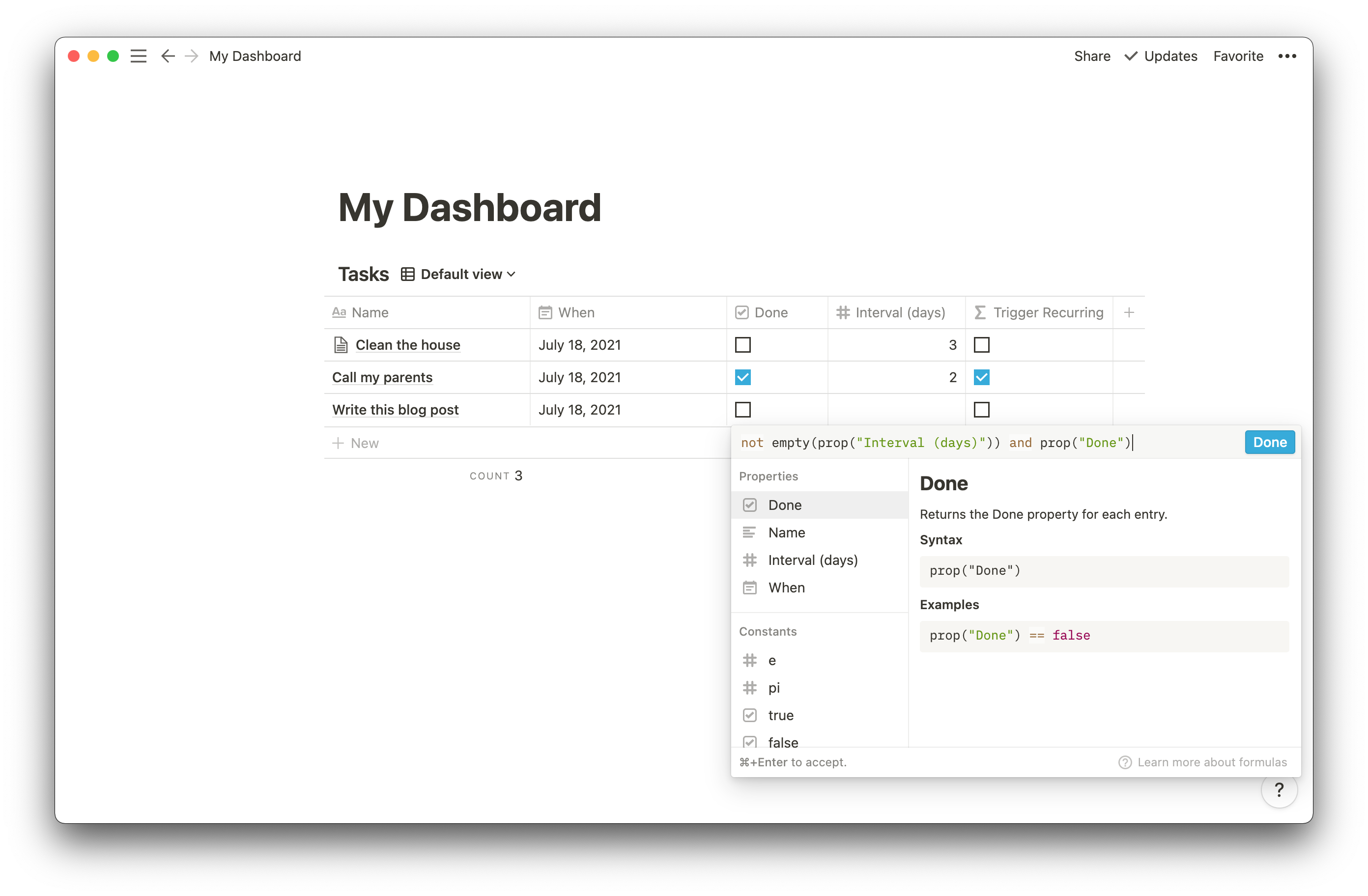 Recurring Tasks In Notion The gist Blog
