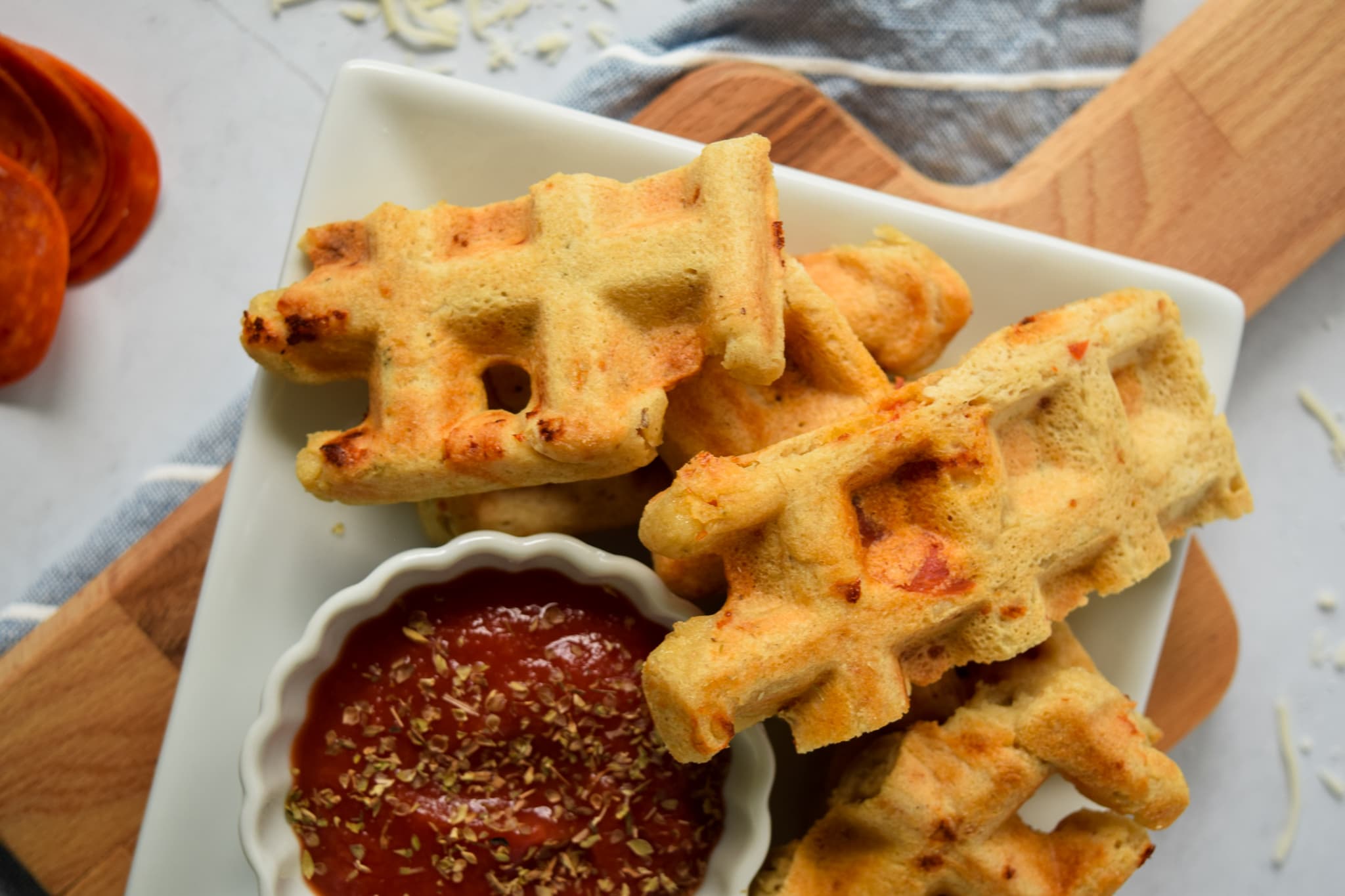 Gluten Free Pizza Waffles