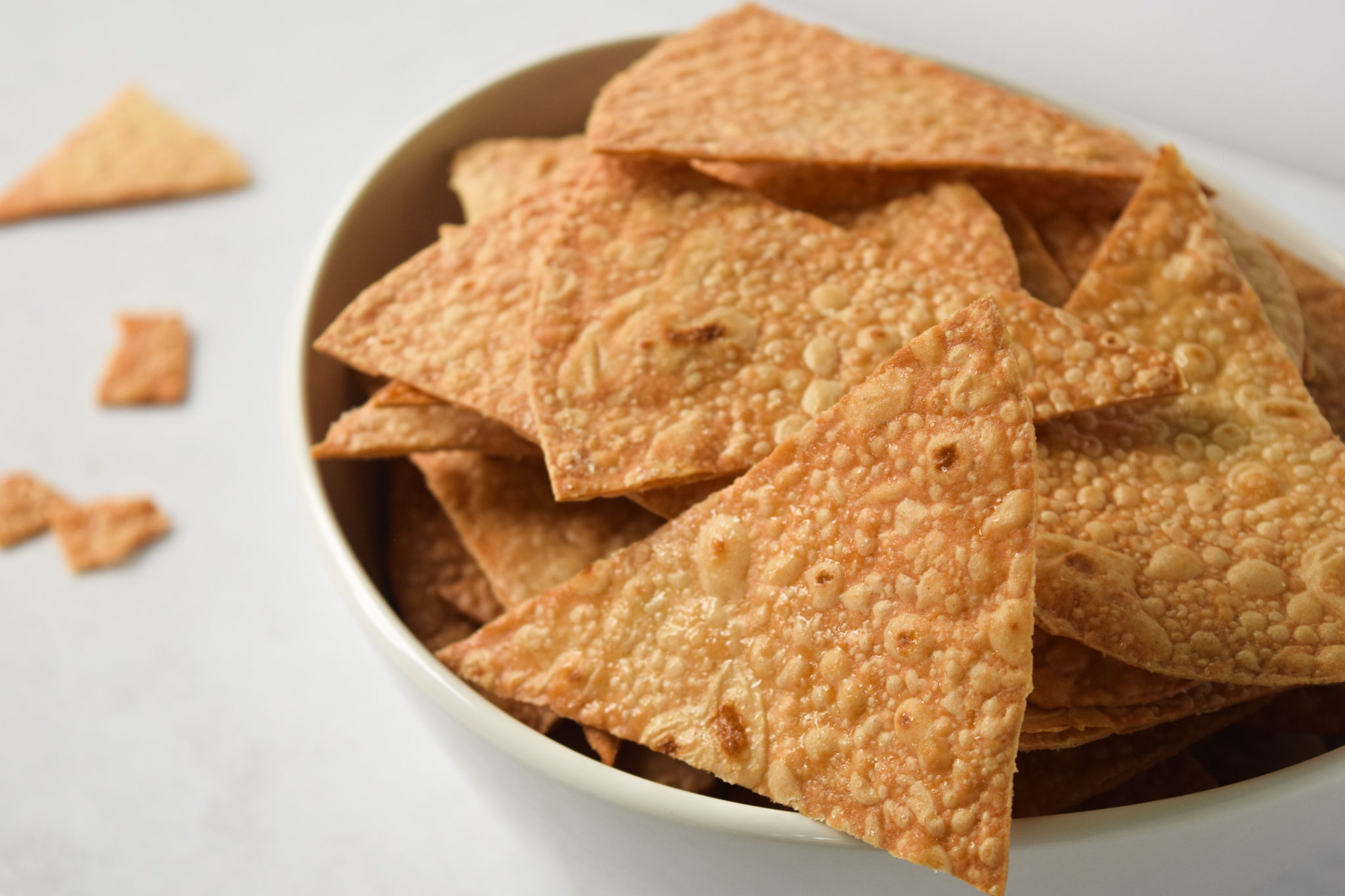 Gluten Free Sweet Tortilla Chips with Key Lime Cannoli Dip
