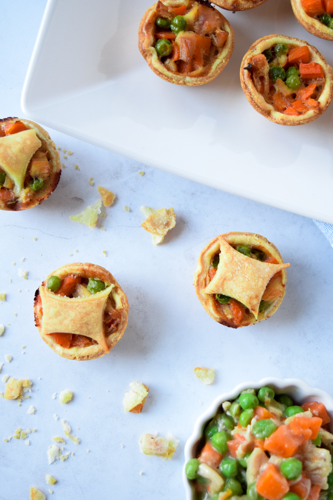 Mini Chicken Pot Pie Bites
