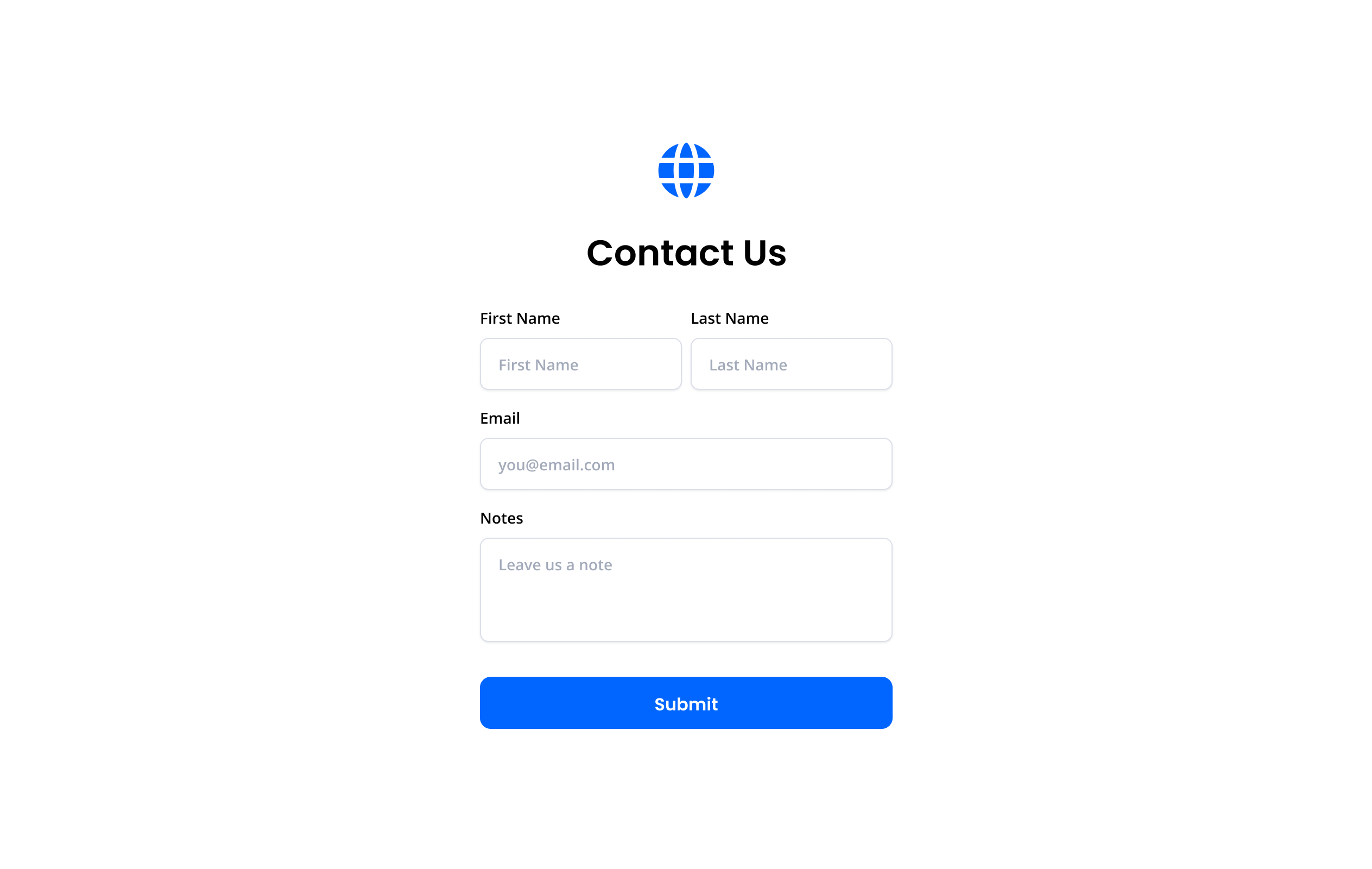 Website Contact Form Template | Feathery
