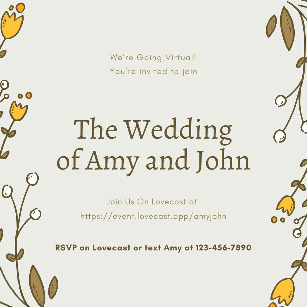 How To Send Your Virtual Wedding Invitation