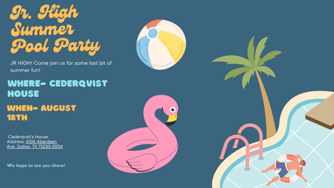 Junior High Pool Party