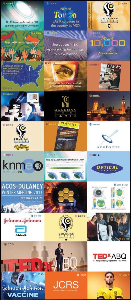 Coleman Vision of Albuquerque NM, milestones throughout the years - Coleman Vision LASIK
