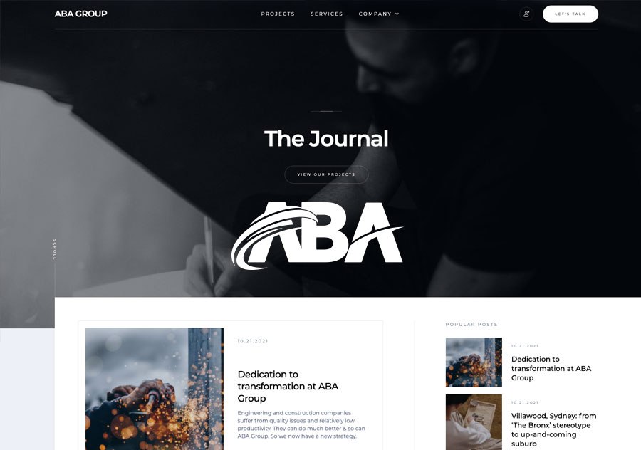 Journal Aba Group Excellence In Property Development