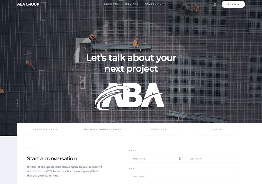 Contact | ABA Group - Excellence in Property Development