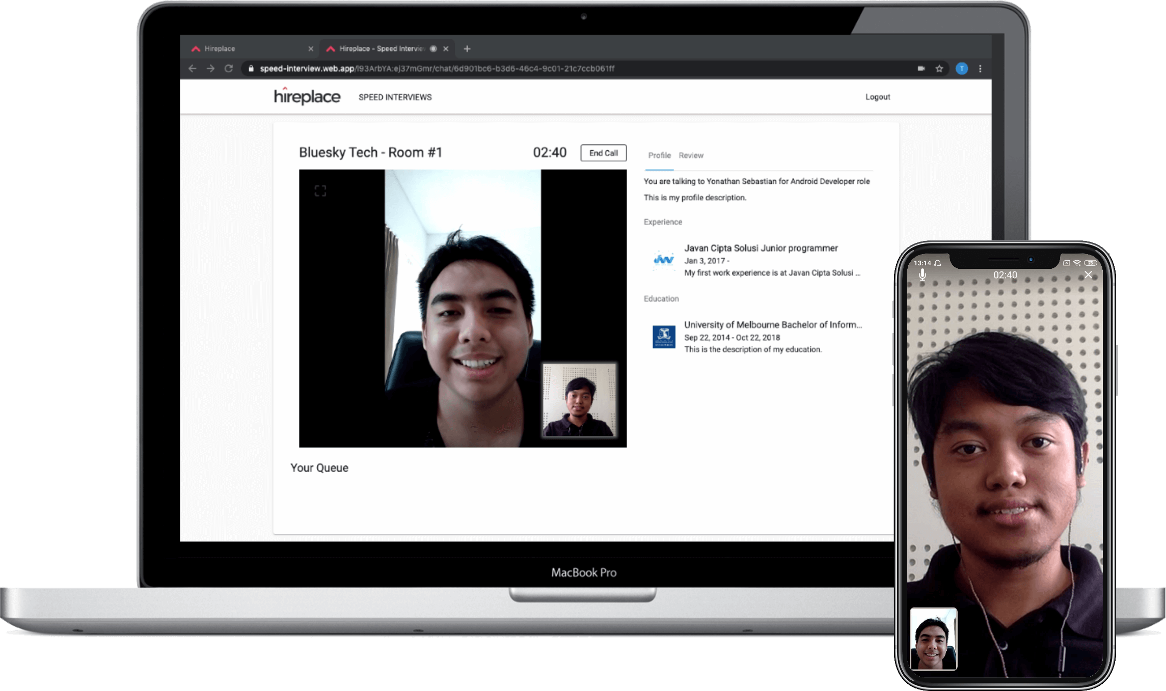 Speed Interview by Hireplace