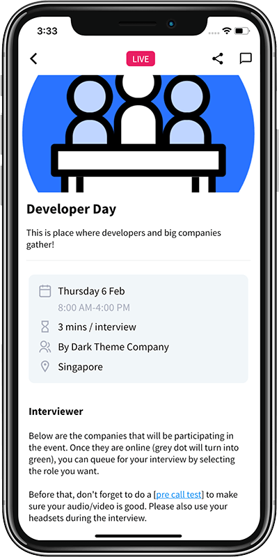Speed Interview by Hireplace