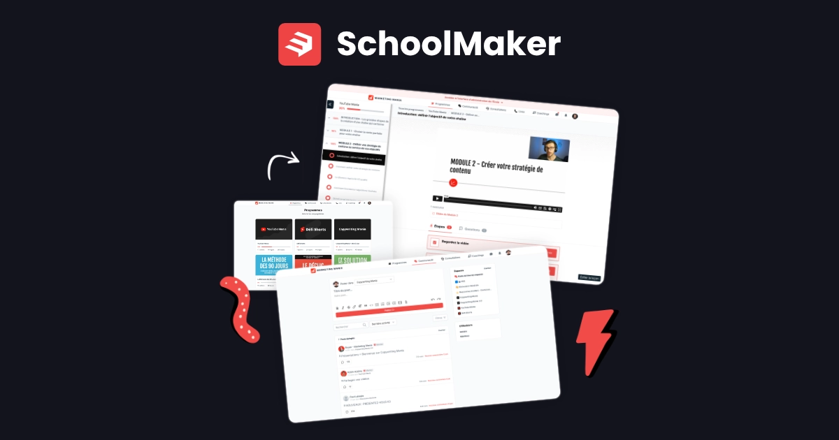 SchoolMaker - Créez des formations qui apportent de vrais résultats