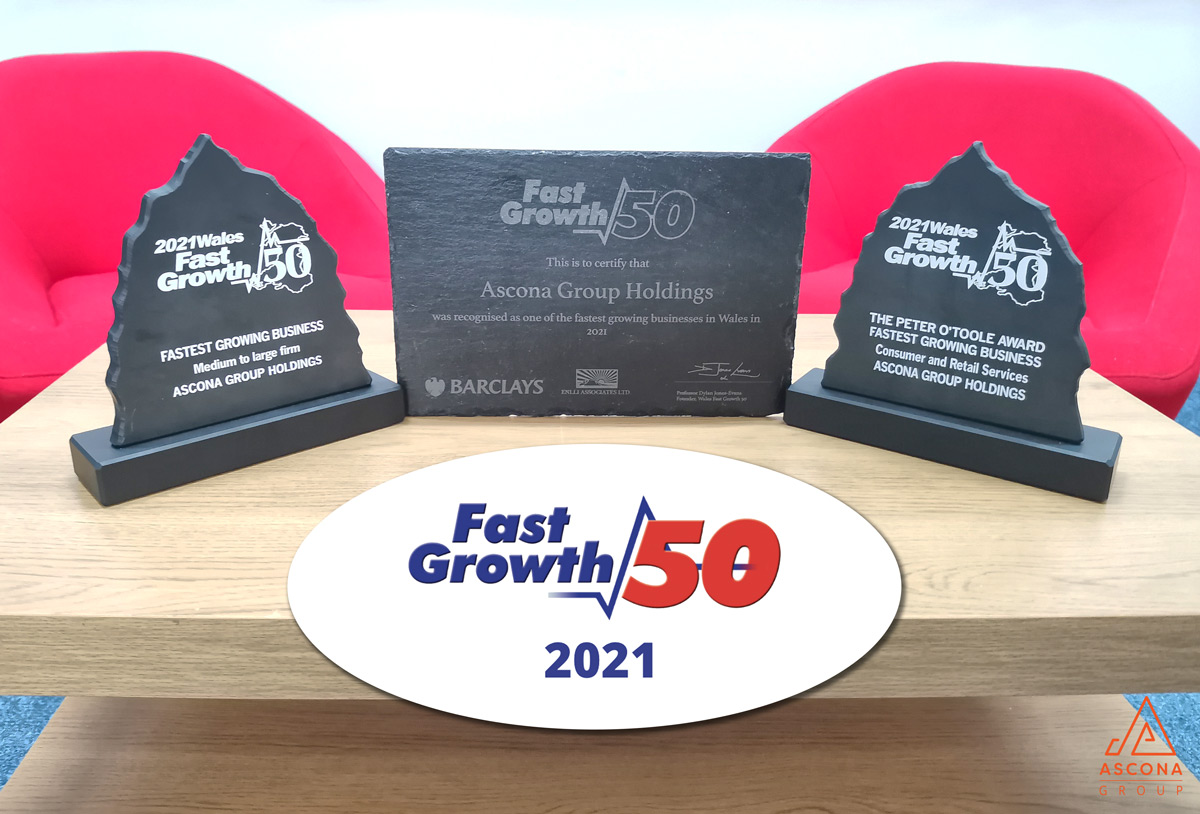 Wales Fast Growth Awards 2021 - Result for Ascona Group