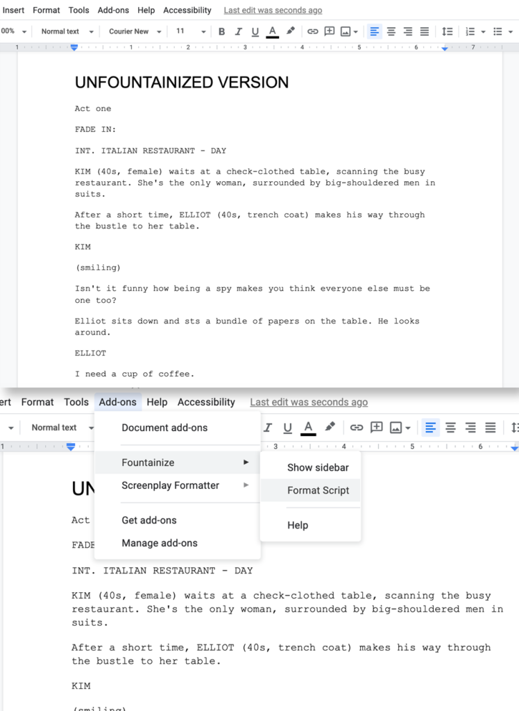 Screenwriting With Google Docs Arc Studio Blog