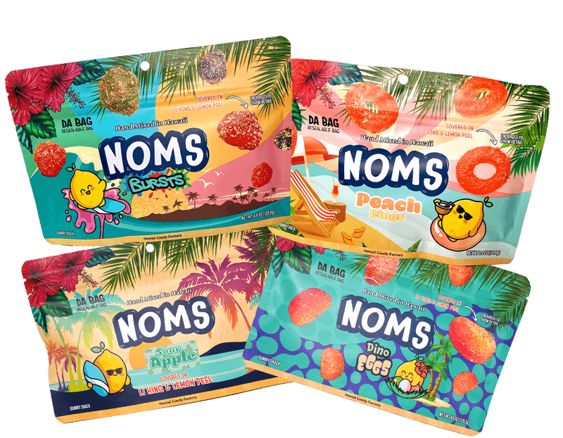 Noms | Hawaii Candy Factory