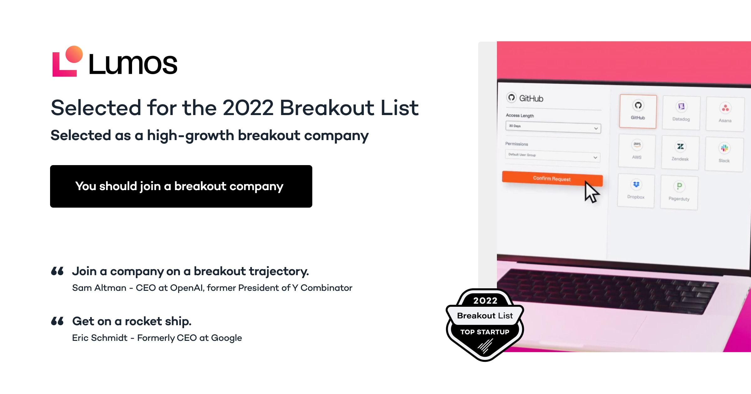 Lumos’s Breakout List Profile – Identify top startups to join