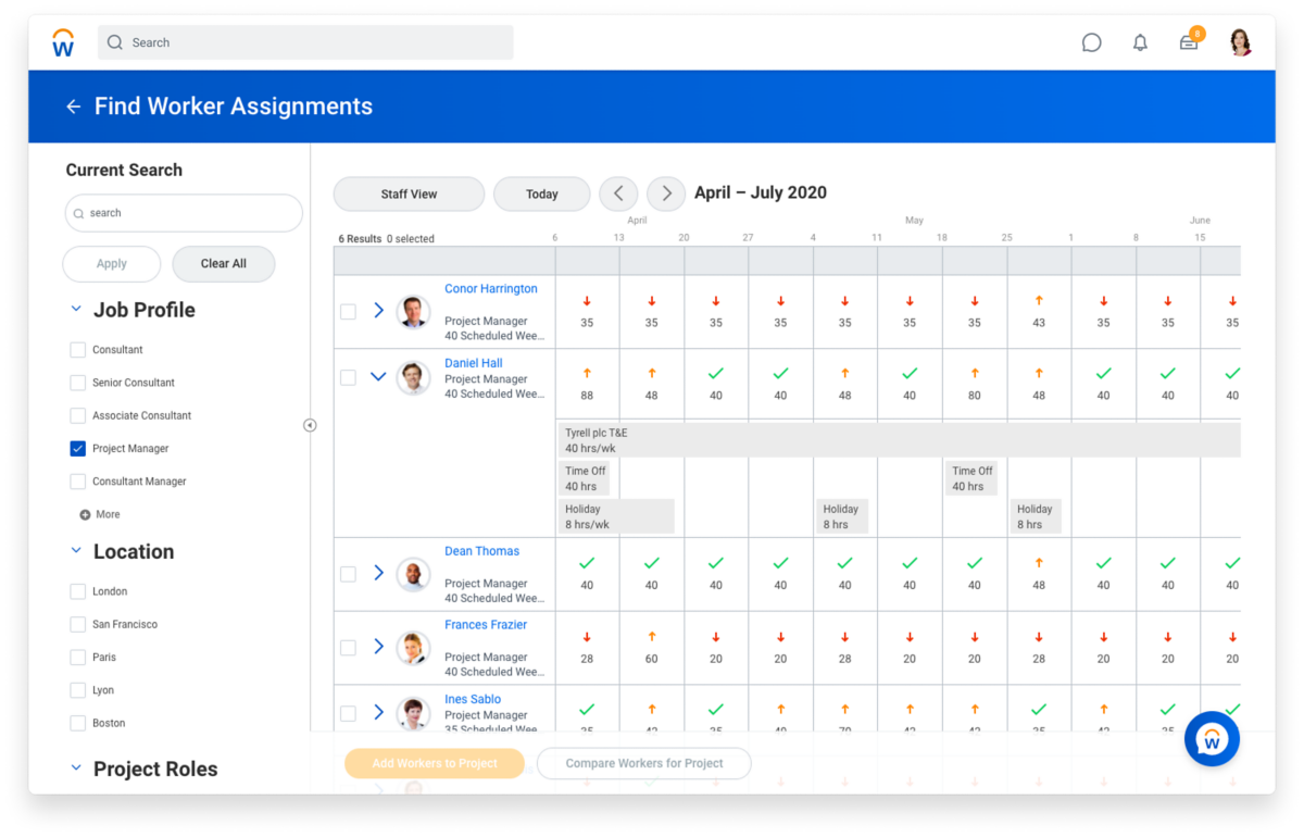 Workday Professional Services Automation review, features and pricing ...
