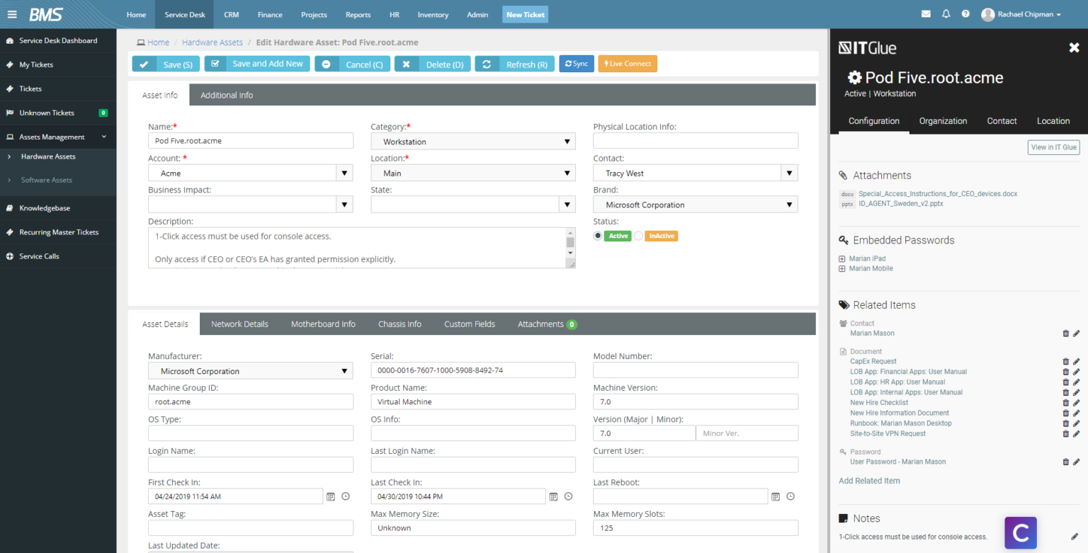 Kaseya BMS review, features and pricing | AppInsight