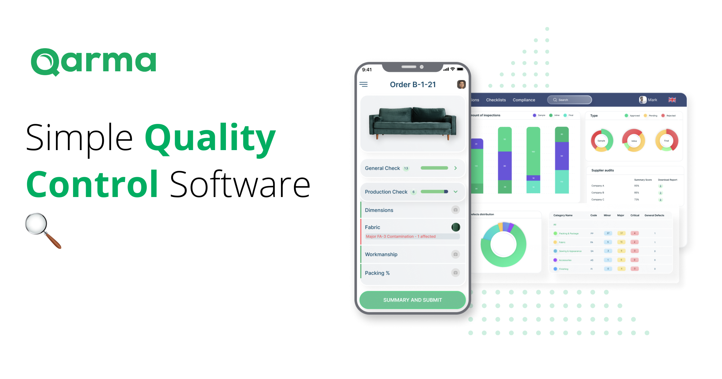 Simple Quality Control Software for The Supply Chain
